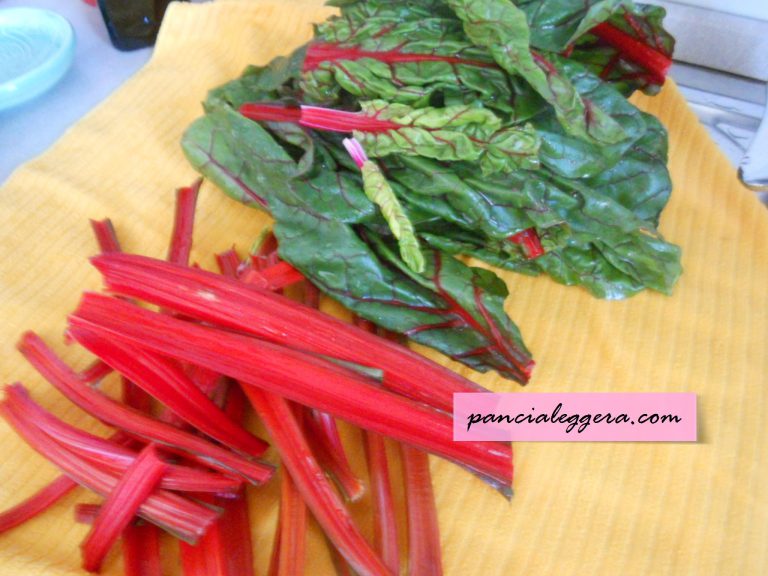 Contorno facile e veloce di bietole rosse - Pancia Leggera